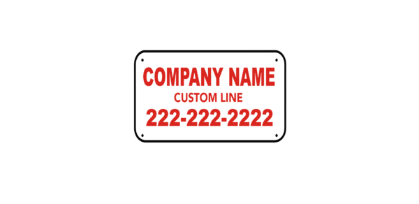 Custom Fence Sign Sizes » Custom Fence Signs