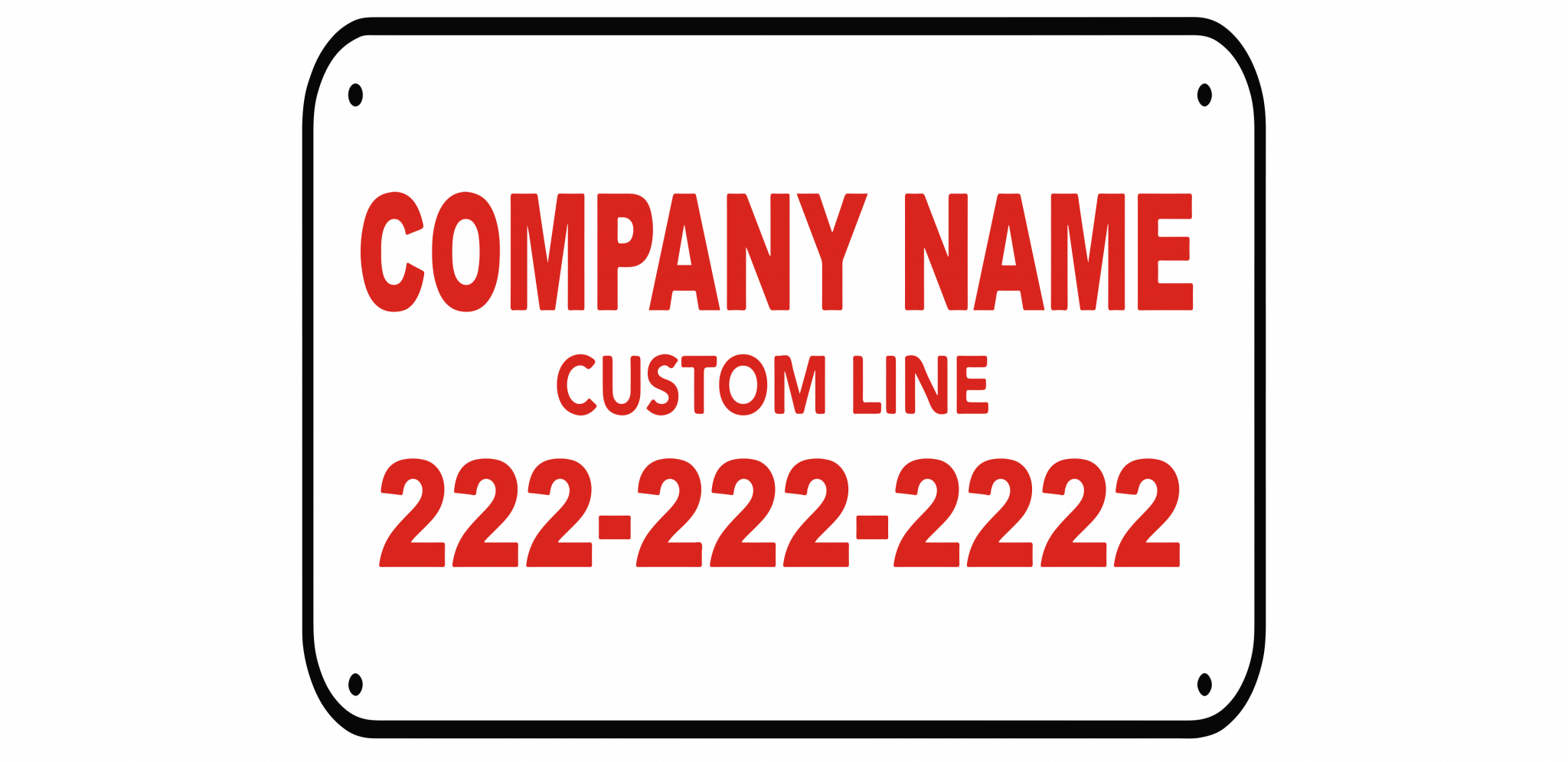 Custom Fence Sign Sizes » Custom Fence Signs