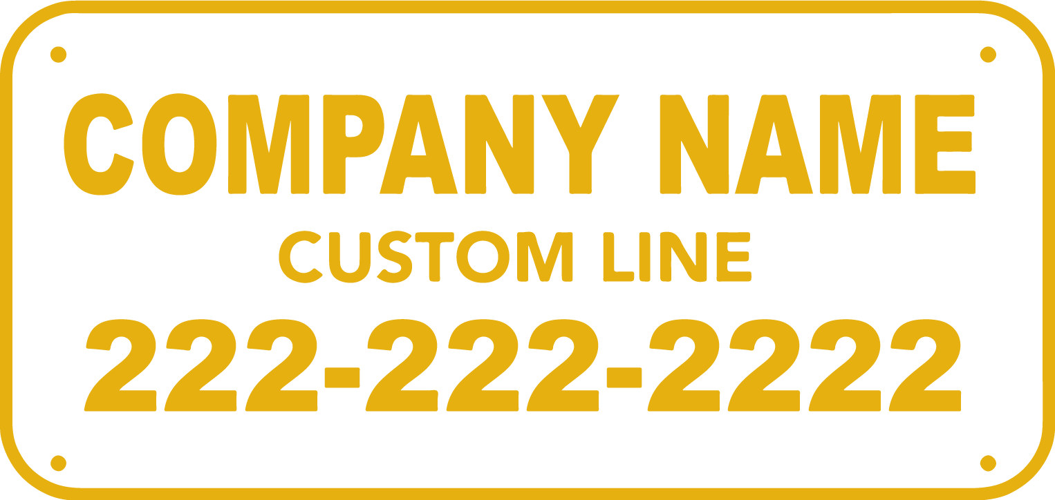 Custom Fence Sign Colors » Custom Fence Signs